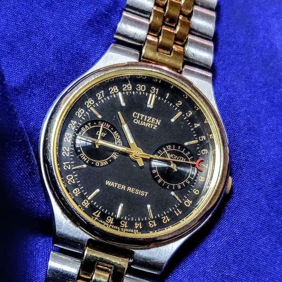 Citizen | Accessories | Citizen 6355 Perpetual Calendar Vintage Mens ...